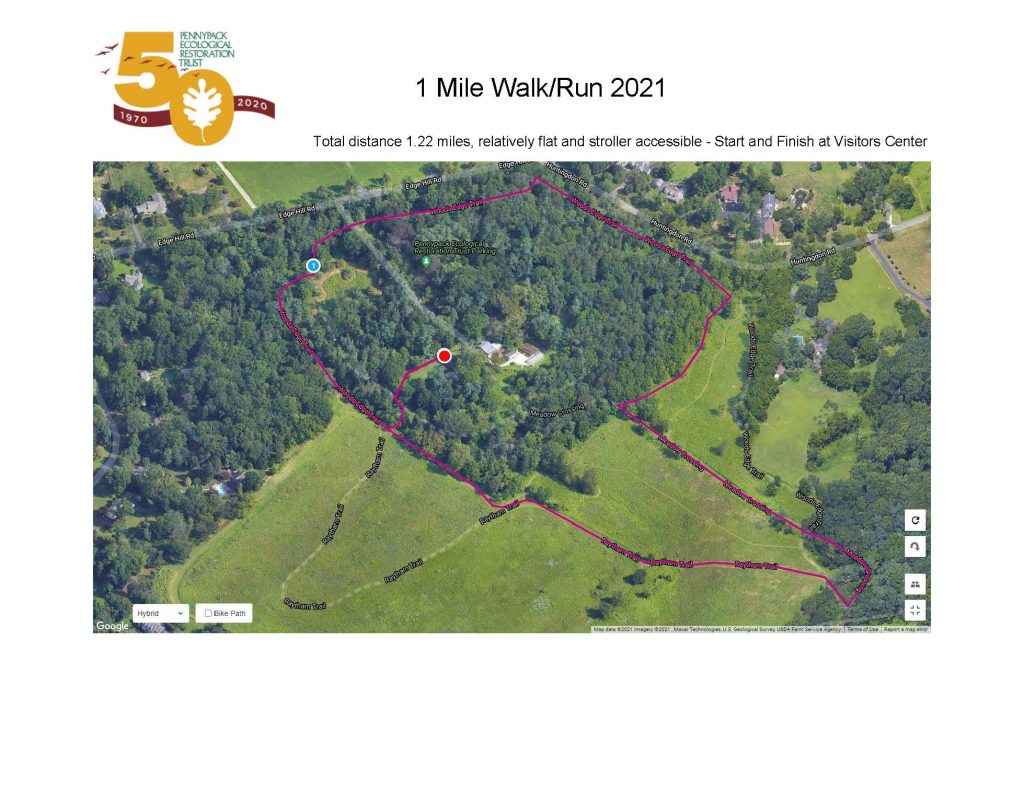 2021 1 Mile Trail Map - Pennypack Ecological Restoration TrustPennypack ...